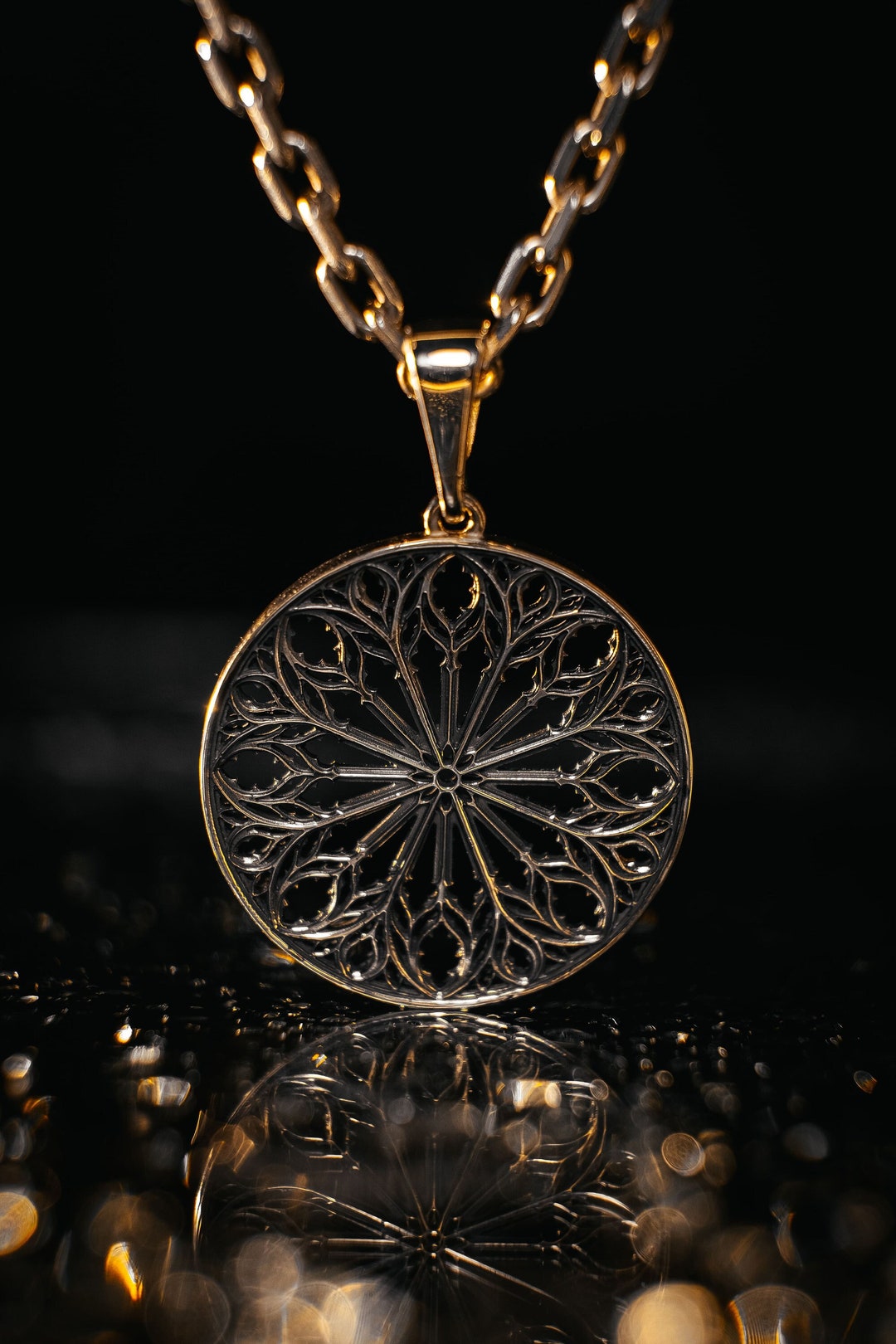 Sterling Silver Gothic Pendant, Handmade Goth Pendant, Breathtaking ...