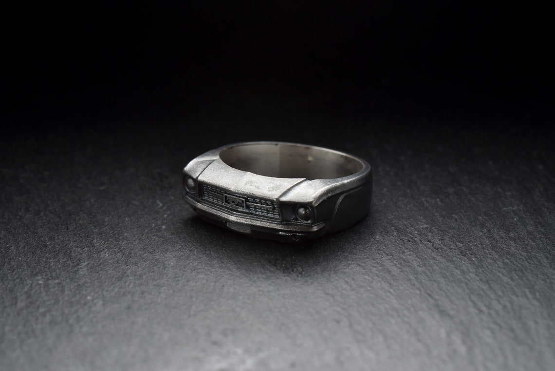 Handmade Sterling Silver Ford Mustang Ring: Car Lover Gift - Etsy
