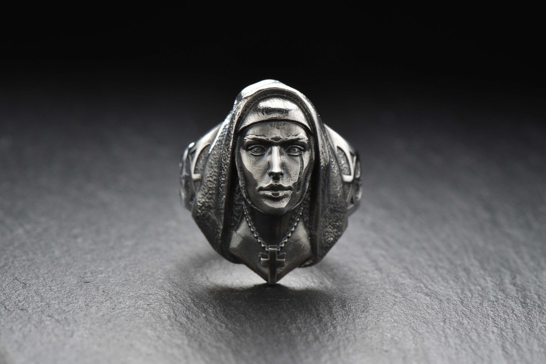 Sterling Silver Nun Ring: Handmade Gothic Votaress Jewelry - Etsy