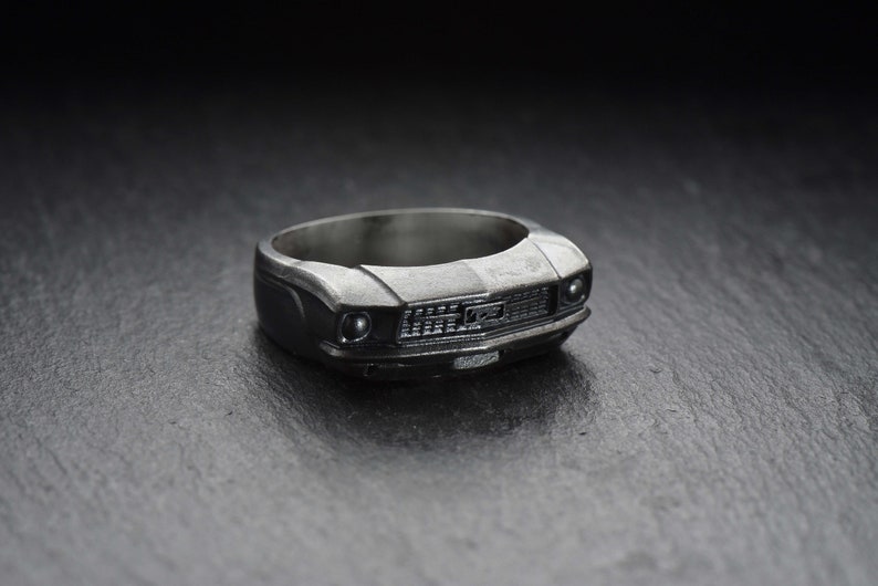Handmade Sterling Silver Ford Mustang Ring: Car Lover Gift - Etsy