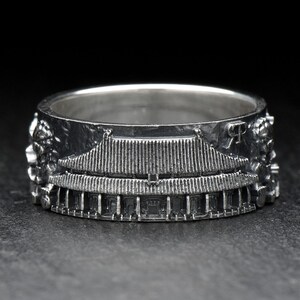 Sterling Silver Beijing Cityscape Ring: Handmade China Jewelry - Etsy