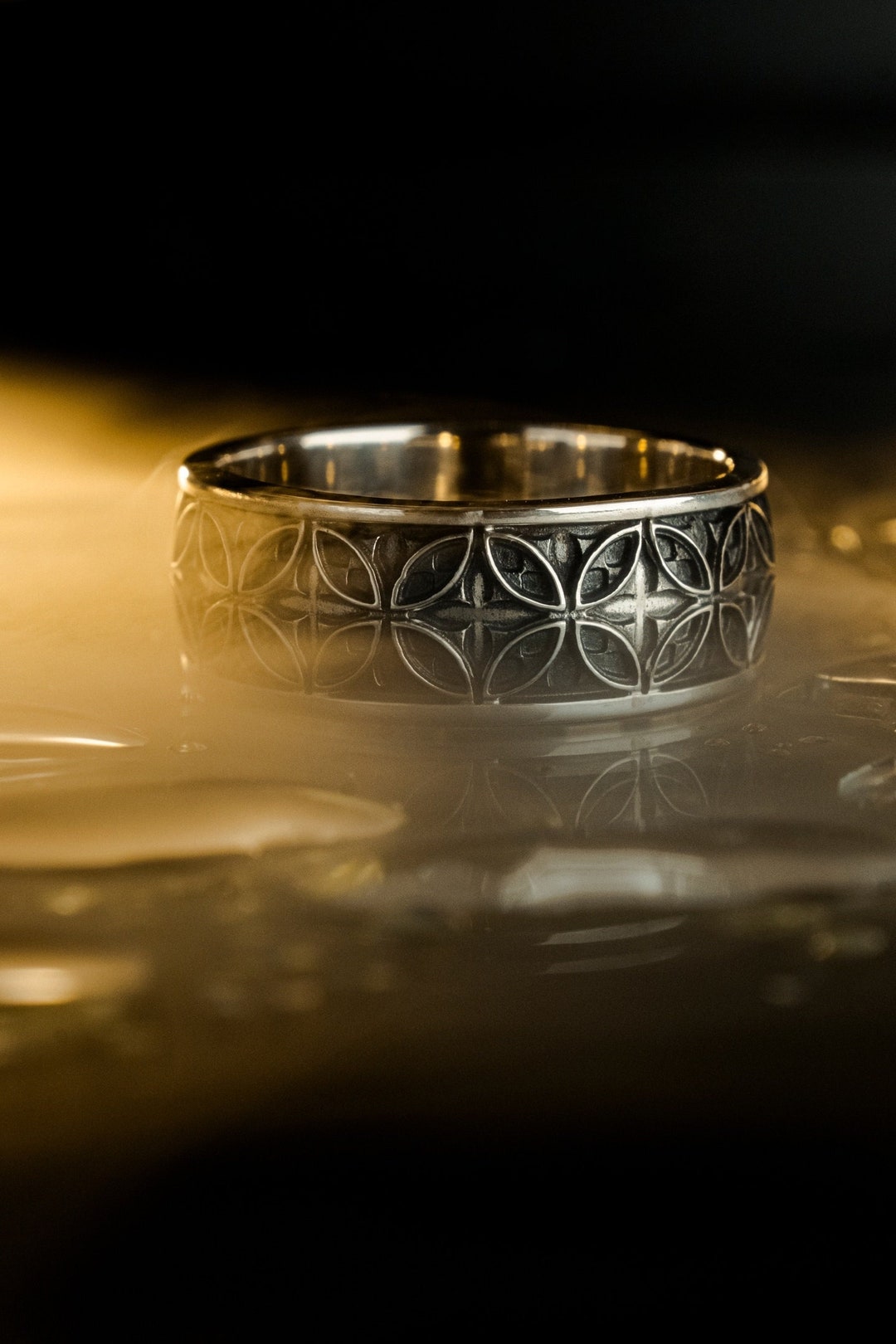 Sterling Silver Gothic Ring, Medieval Jewelry, Vintage Ring, Gift Idea ...