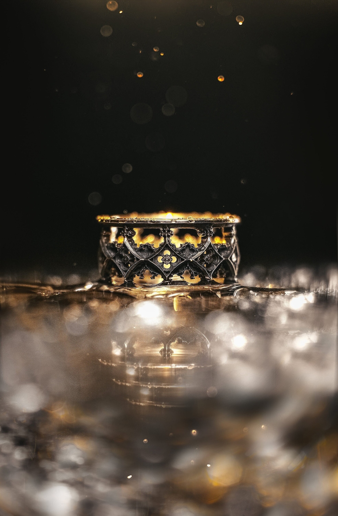 Sterling Silver Gothic Ring, Uniquely Designed Wedding Ring, Cathedral ...