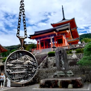 Sterling Silver Pagoda Pendant, Asia Lovers Gift, Handmade Architecture ...