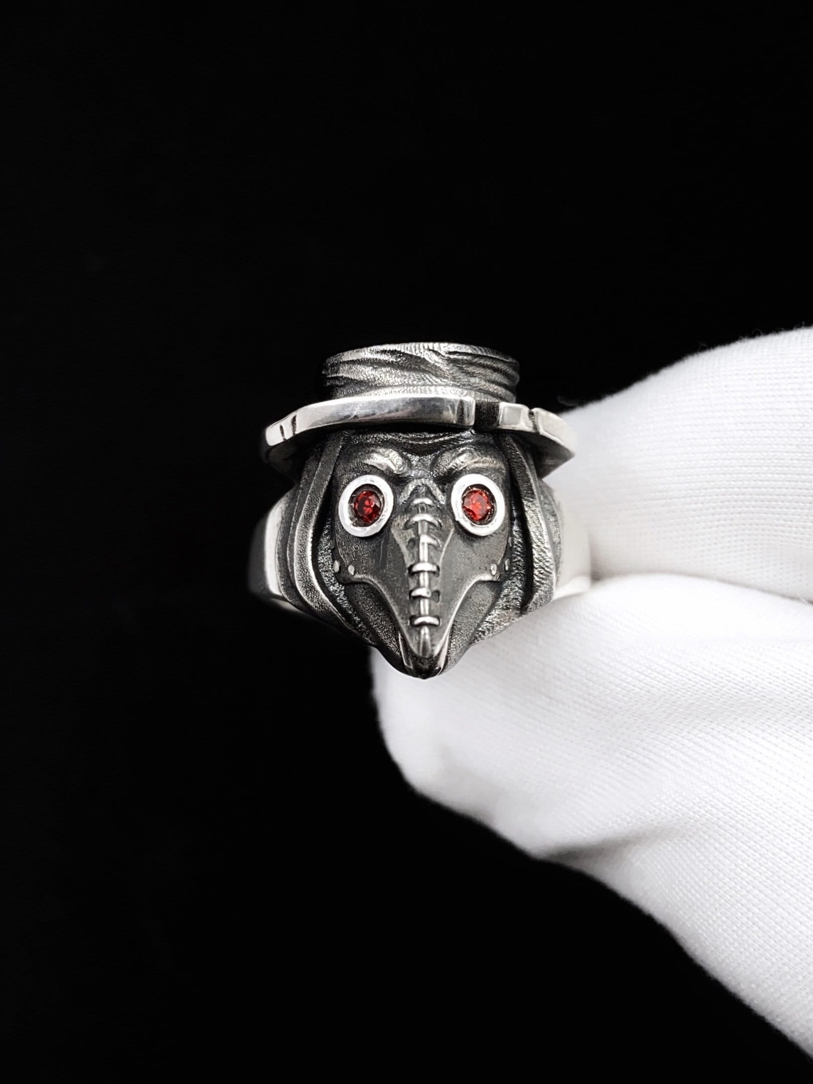 Sterling Silver Plague Doctor Ring: Gothic Mystical Jewelry - Etsy