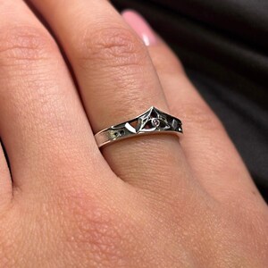 Sterling Silver Gothic Ring: Gemstone Medieval Jewelry - Etsy