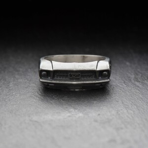 Handmade Sterling Silver Ford Mustang Ring: Car Lover Gift - Etsy