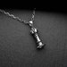 Sterling Silver Chess Rook Pendant: Polished Chess Piece Jewelry - Etsy