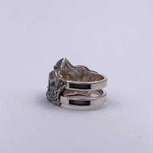 Sterling Silver Samurai Mask Ring, Japan Style Ring, Handmade Asian ...