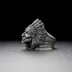 Sterling Silver American Indian Ring, American Indian Lovers Gift ...
