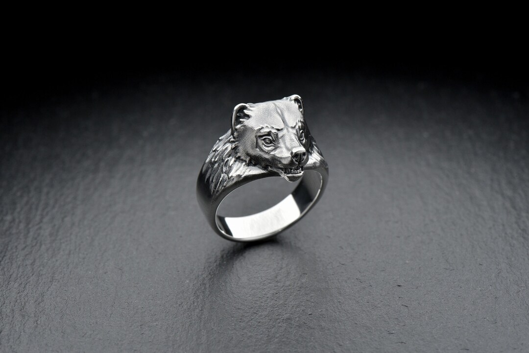 Sterling Silver Wolverine Ring: Animal Jewelry, Nature Lovers Gift - Etsy