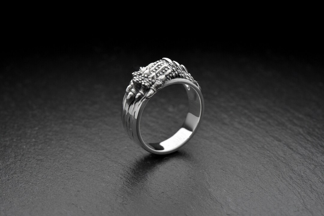 Sterling Silver Dragon Paw Ring, Dragon Jewelry, Handmade Dragon Ring ...