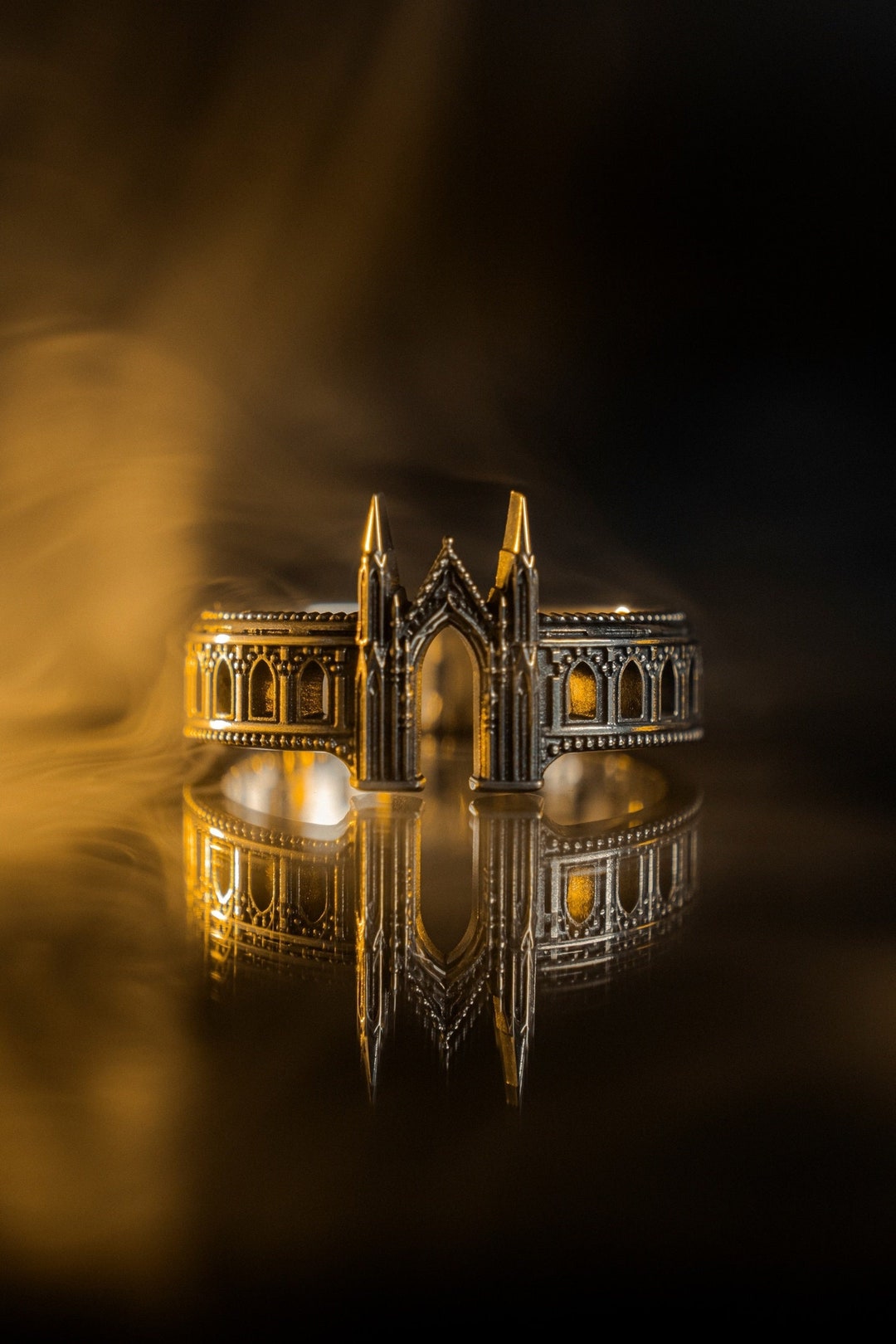 Sterling Silver Gothic Ring, Vintage Ring, Medieval Jewelry, Gift Idea ...