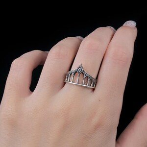 Sterling Silver Gothic Ring, Vintage Ring, Medieval Jewelry, Gift Idea ...