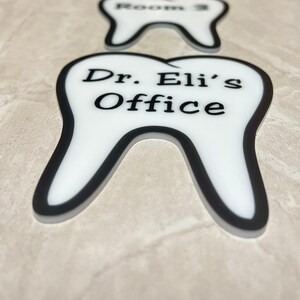 Personalized Dental Office Door Signs Dentist Signs Custom Message ...