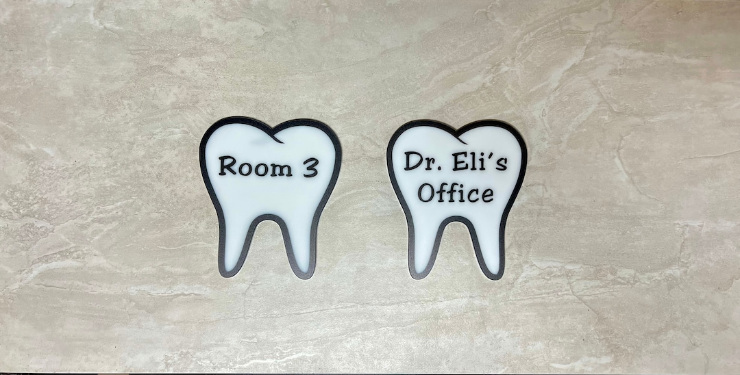 Personalized Dental Office Door Signs Dentist Signs Custom Message ...