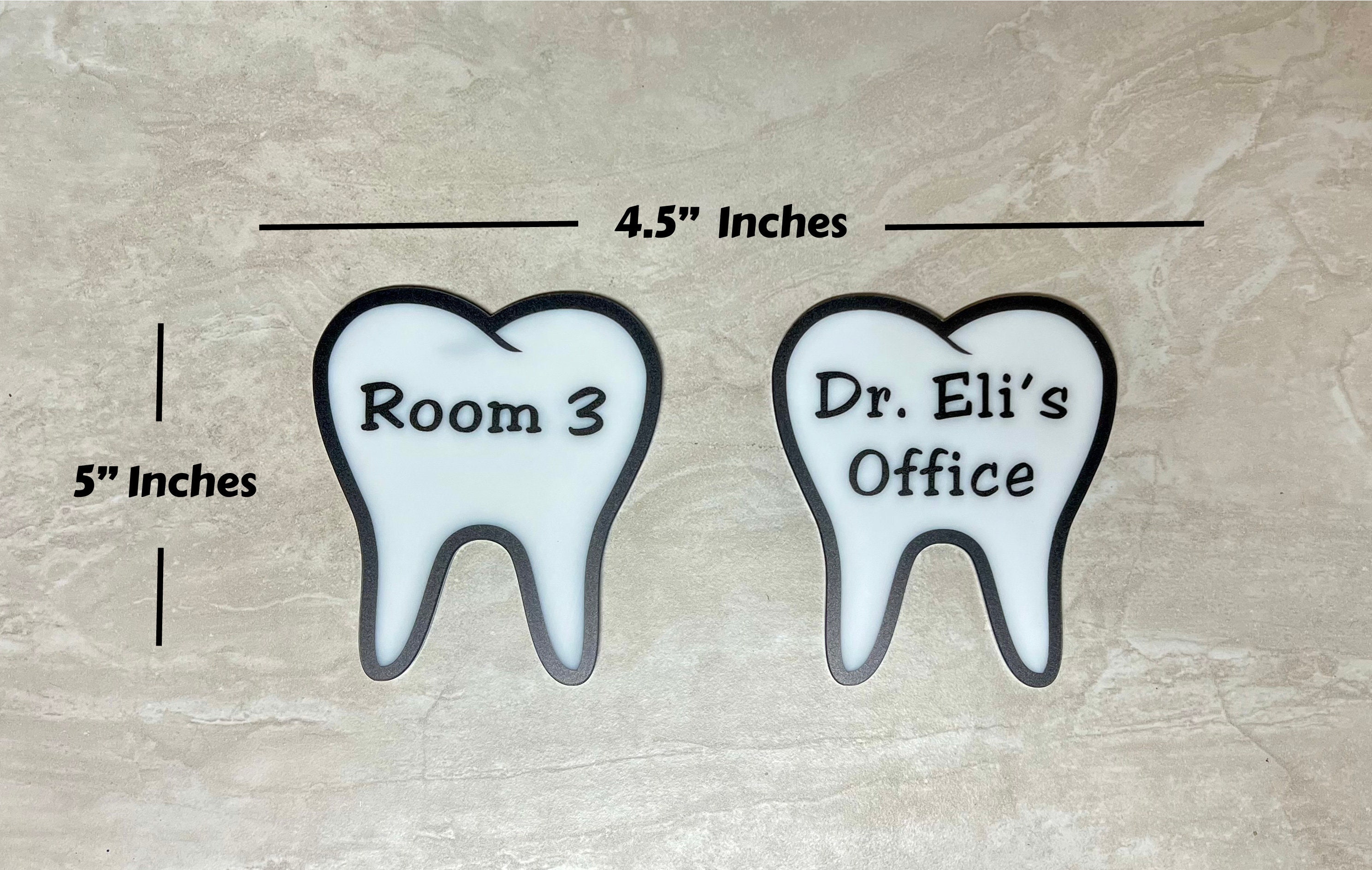 Personalized Dental Office Door Signs Dentist Signs Custom Message ...