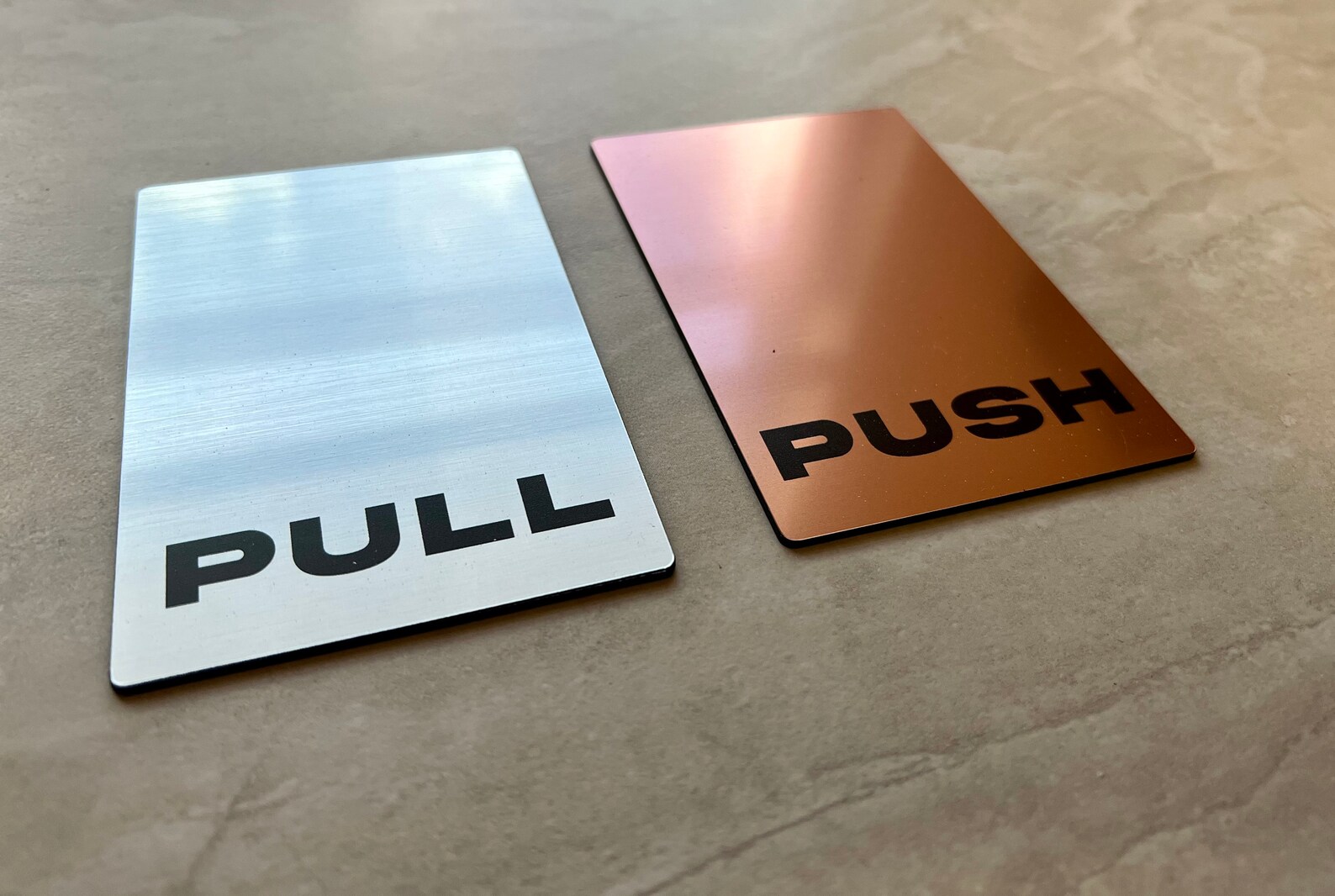 Push Pull Door Sign Office Sign Door Signs Set of 2 - Etsy