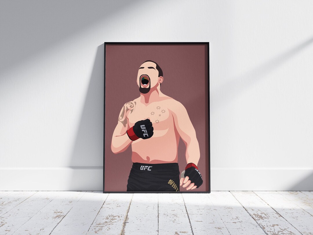 Robert Whittaker | the Reaper | Bobby Knuckles | UFC Art | Poster | MMA ...