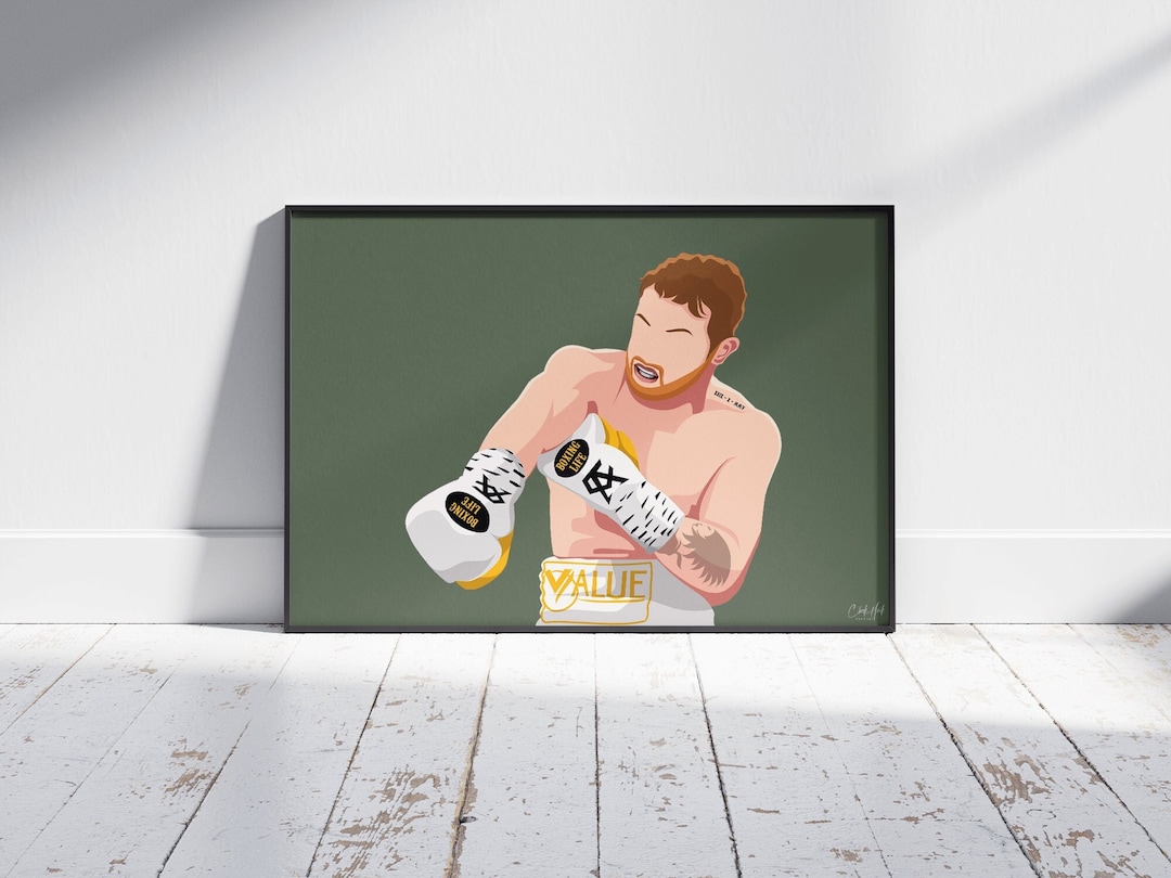 Canelo Álvarez Poster | Boxing Art | Álvarez Poster Design | Boxing ...