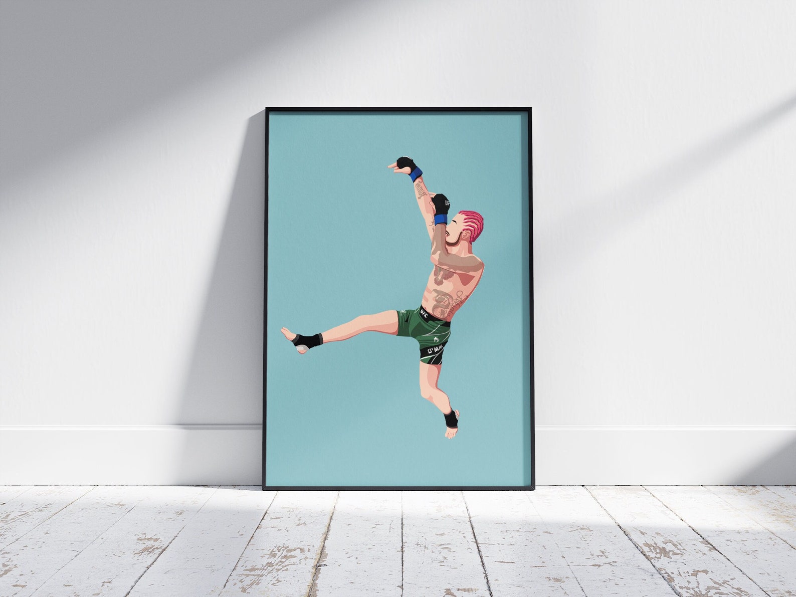 Suga Sean O'malley | Hoopin | Suga Show | UFC Art | Poster | MMA | Flat ...