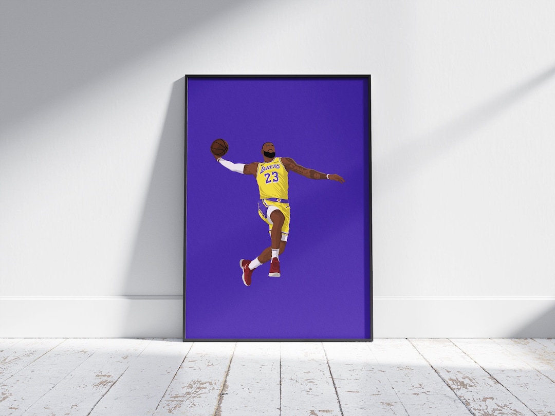 Lebron James Lakers Dunk Poster NBA Legend | GOAT | Mamba Mentality ...