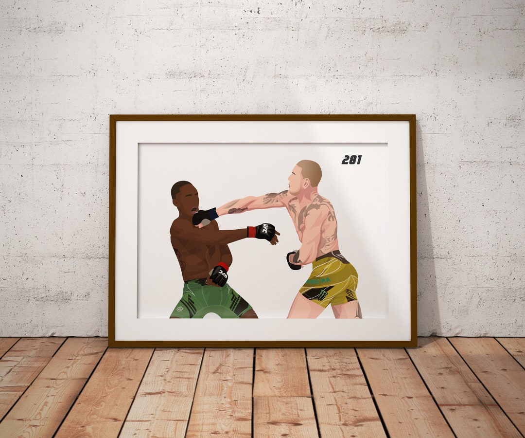 Alex Pereira Defeats Izzy | UFC 281 Print | MMA | Flat Design | Mma ...