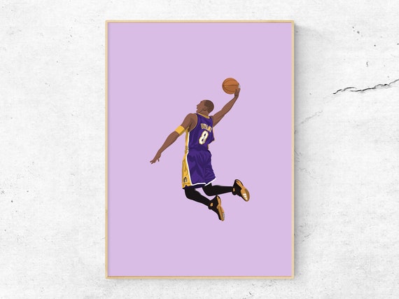 Kobe Bryant Dunk Poster NBA Legend GOAT Mamba Mentality - Etsy