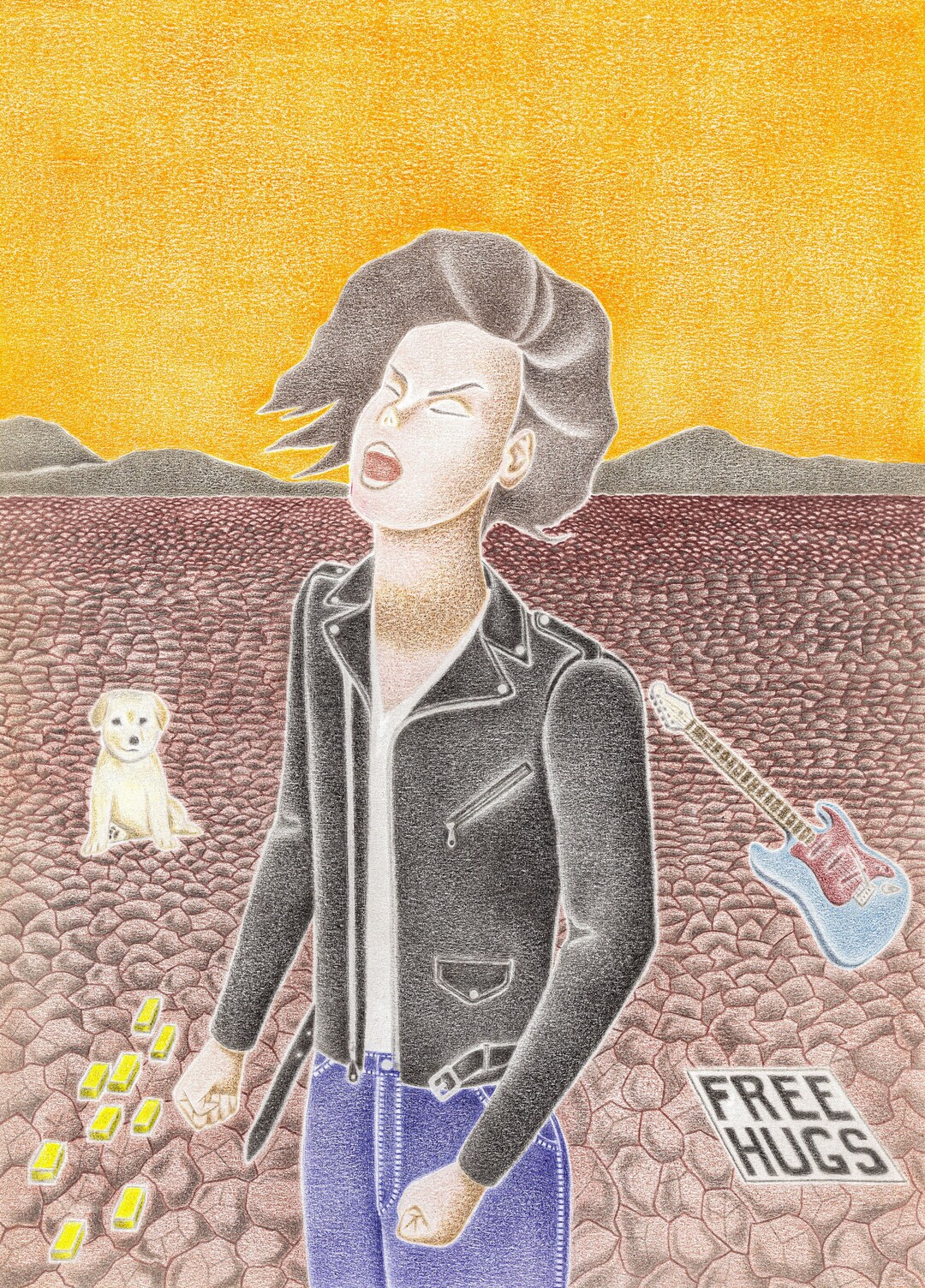 Silent Scream • Fine Art Print, Mindful Art, Wall Artwork, Pencil ...