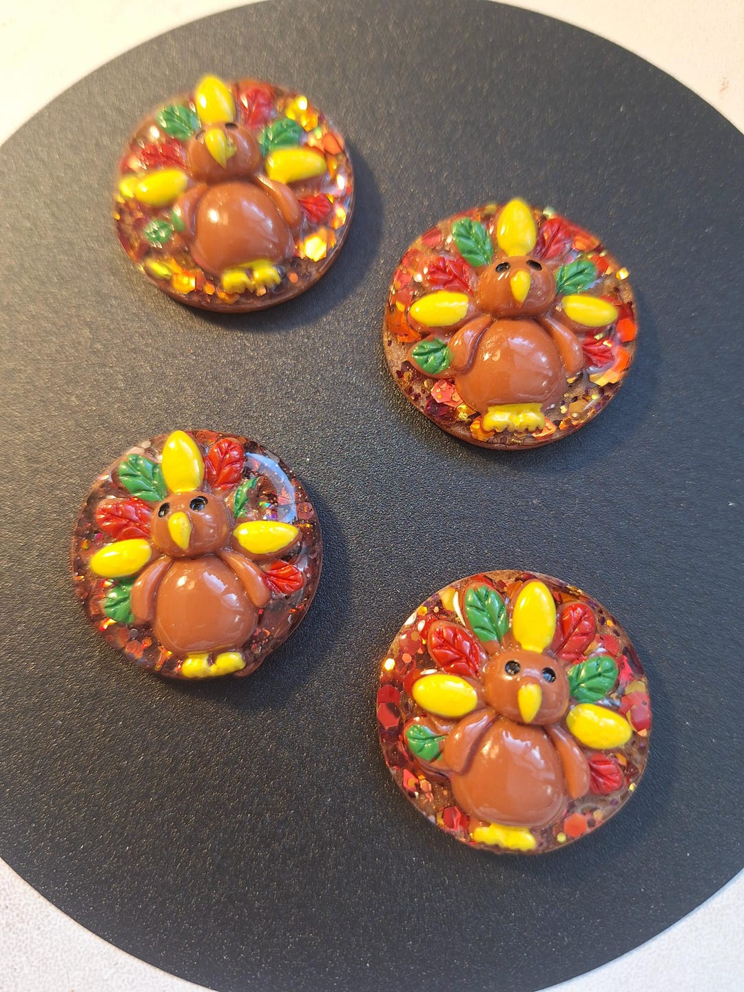 Cute Turkey Badge Magnet - Etsy