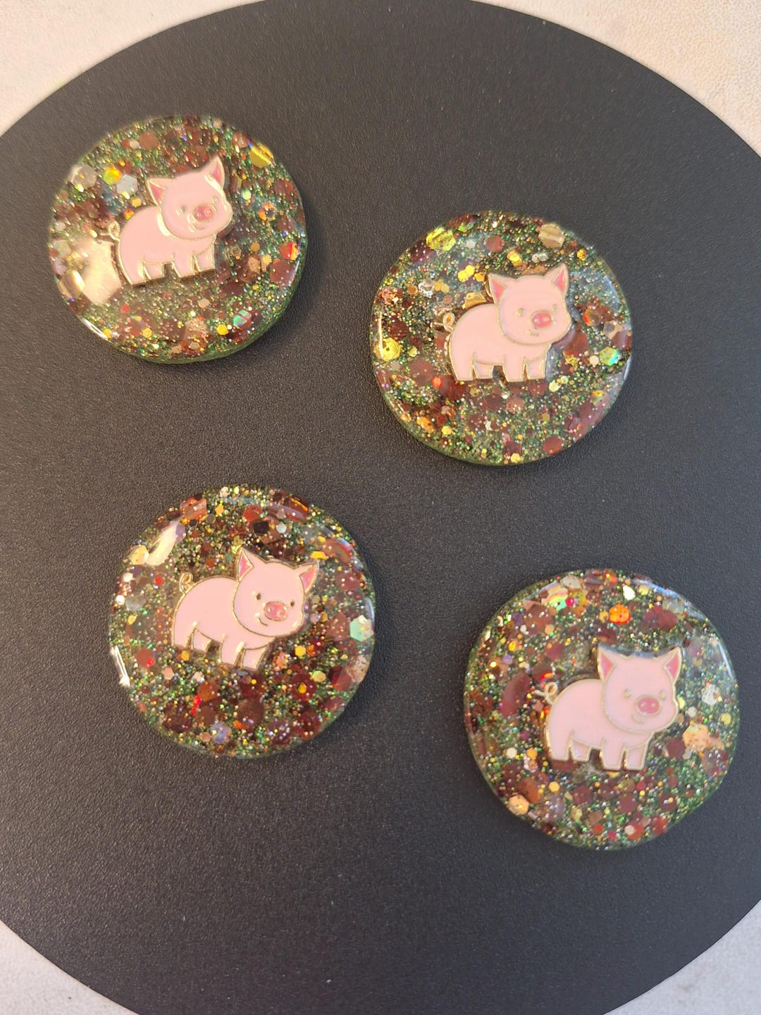 Piggy Badge Magnet - Etsy