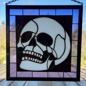 Skull Suncatcher - Etsy