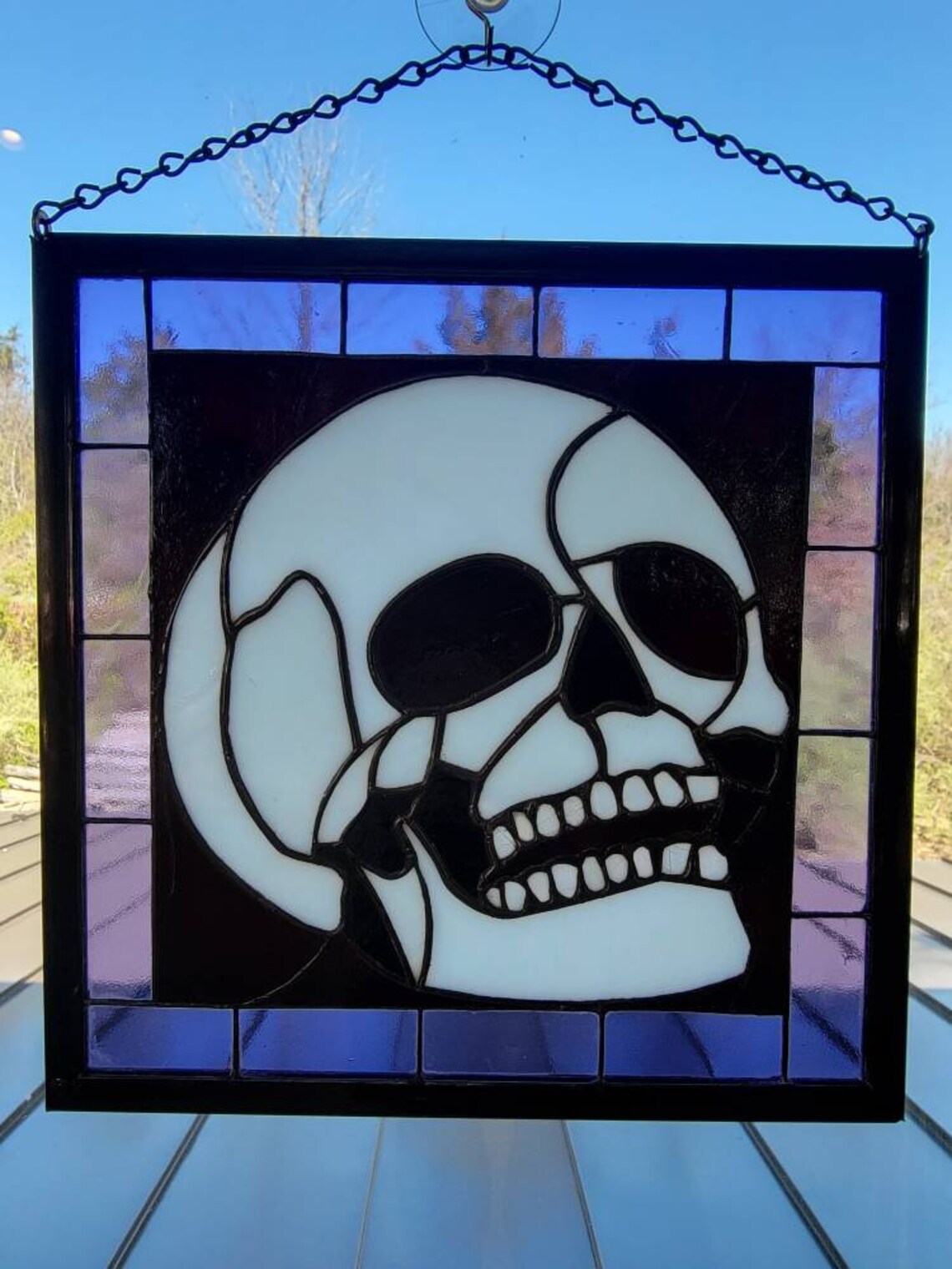 Skull Suncatcher - Etsy