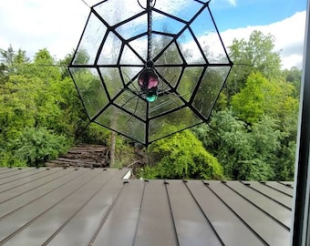 Halloween Wire Suncatcher, Spider Web, Spider Suncatcher, Copper Wire ...