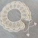 Lace Collar for Woman or Girl, Hand Crocheted Collar, 2 Sizes Available ...