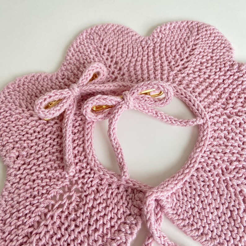 Gamma Collar for Baby, Child Girl, Hand Knitted Collar (option - With 2 ...