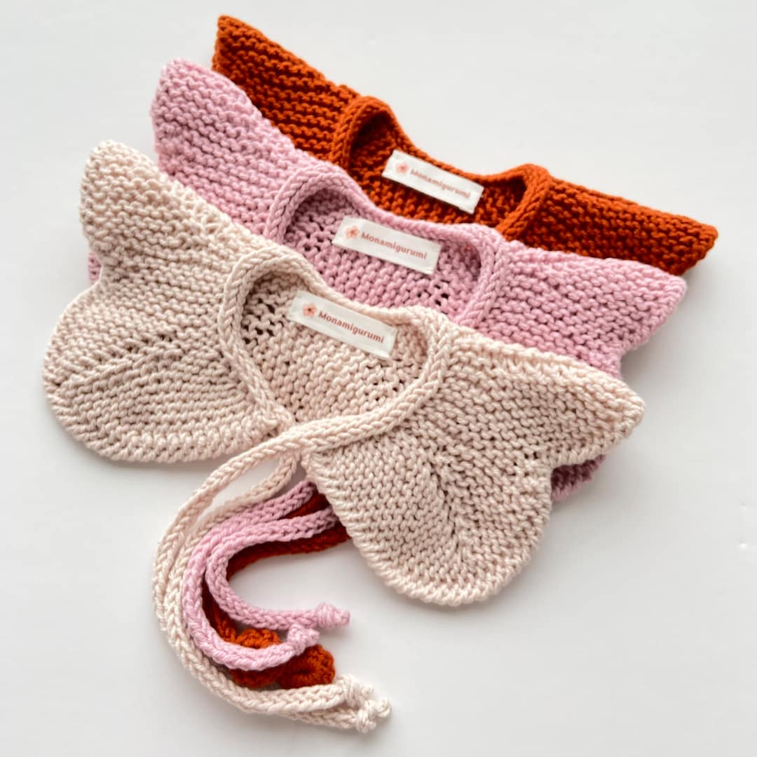 Gamma Collar for Baby, Child Girl, Hand Knitted Collar (option - With 2 ...