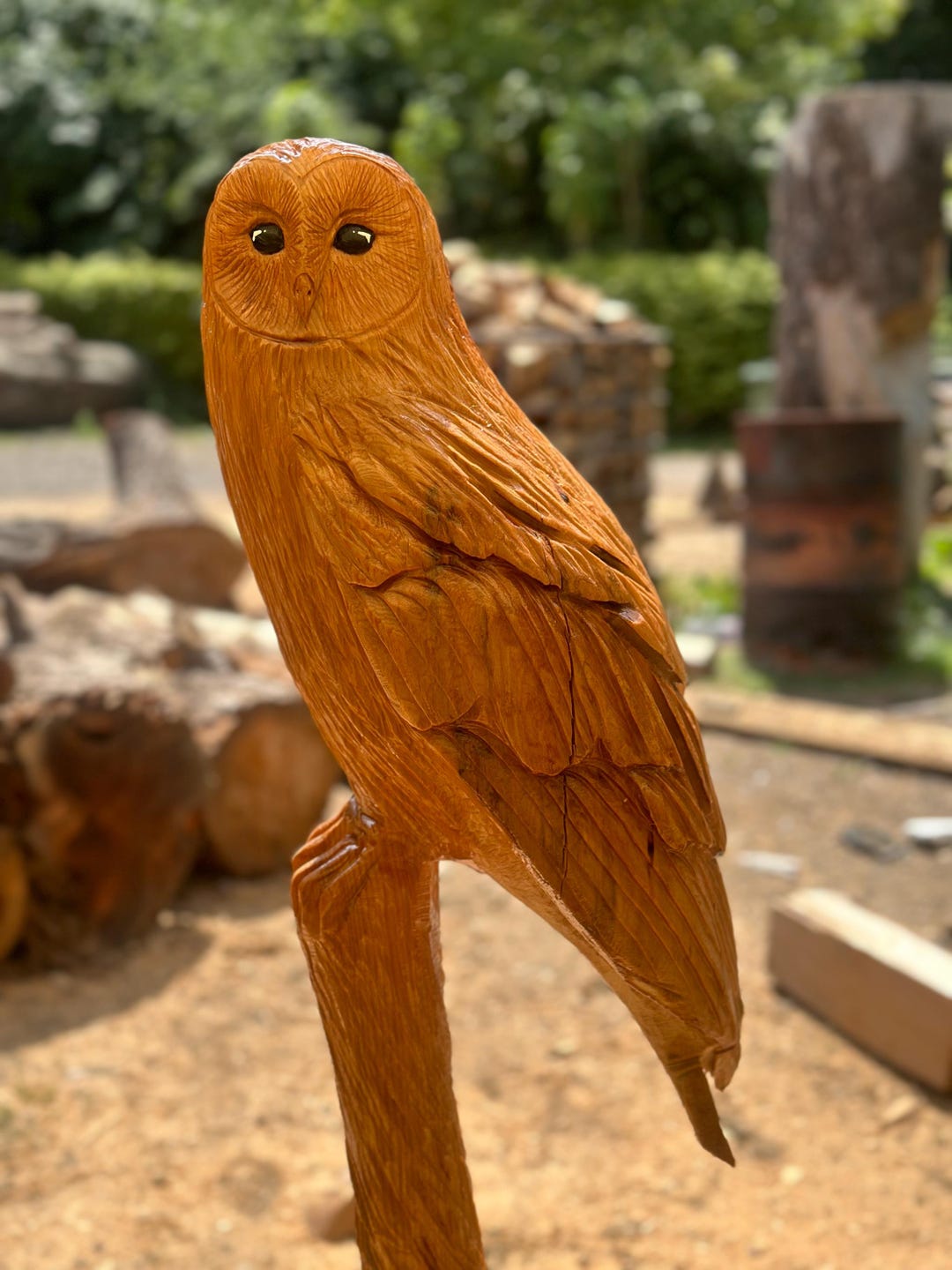 Barn Owl Chainsaw Carving - Etsy