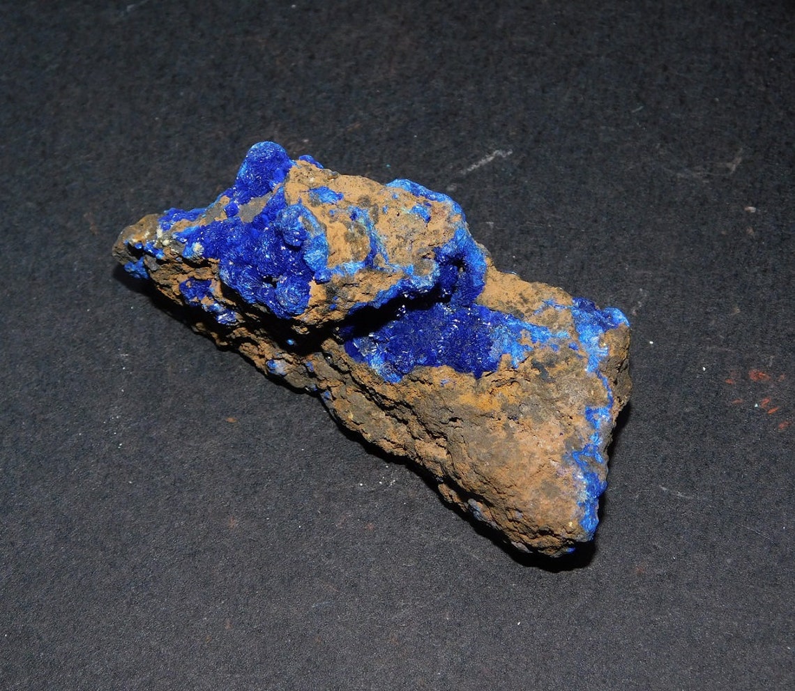 Crystallized Azurite on Matrix Mineral Specimen - Etsy