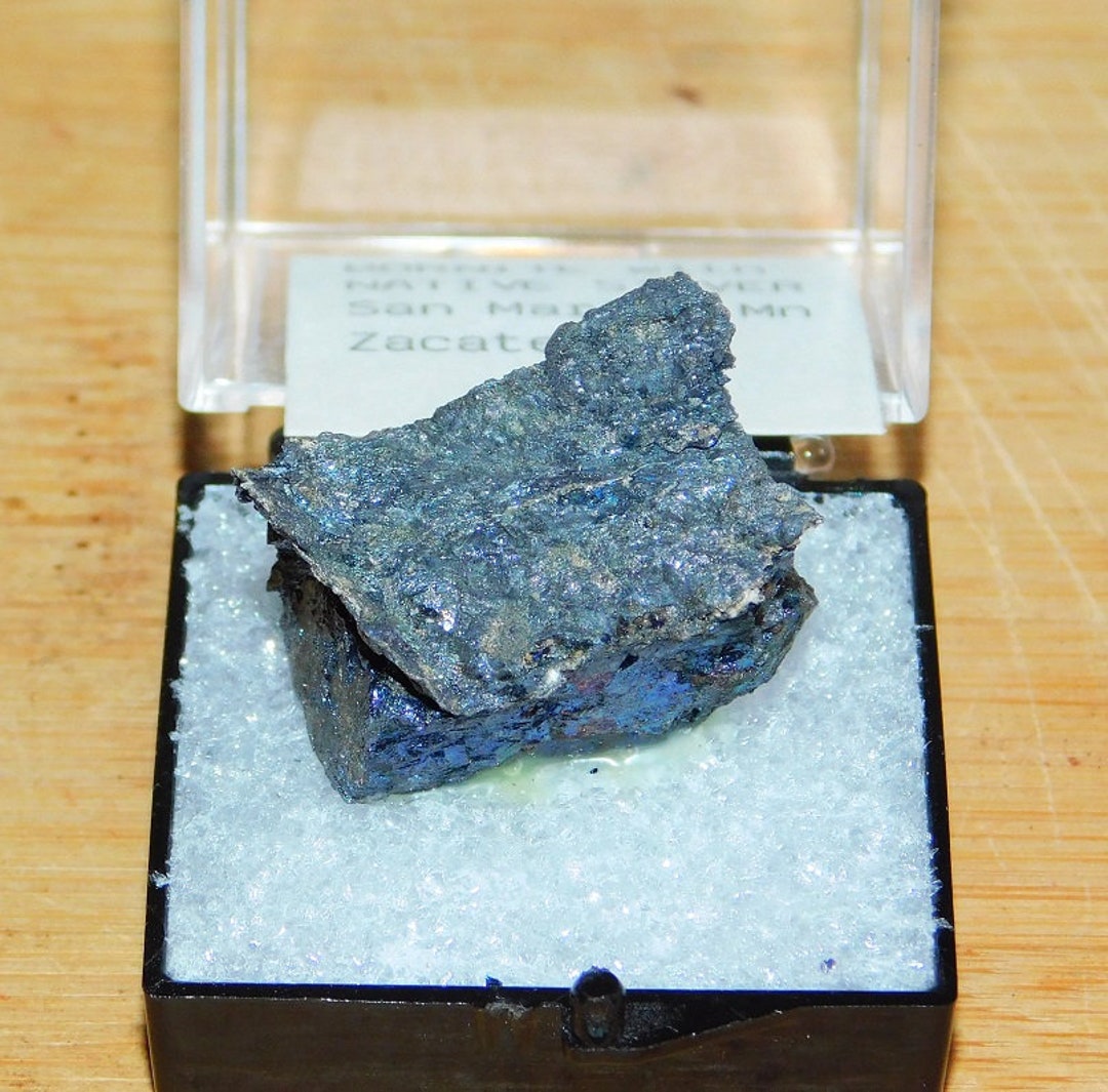 Bornite With Native Silver Thumbnail Mineral Specimen - Etsy