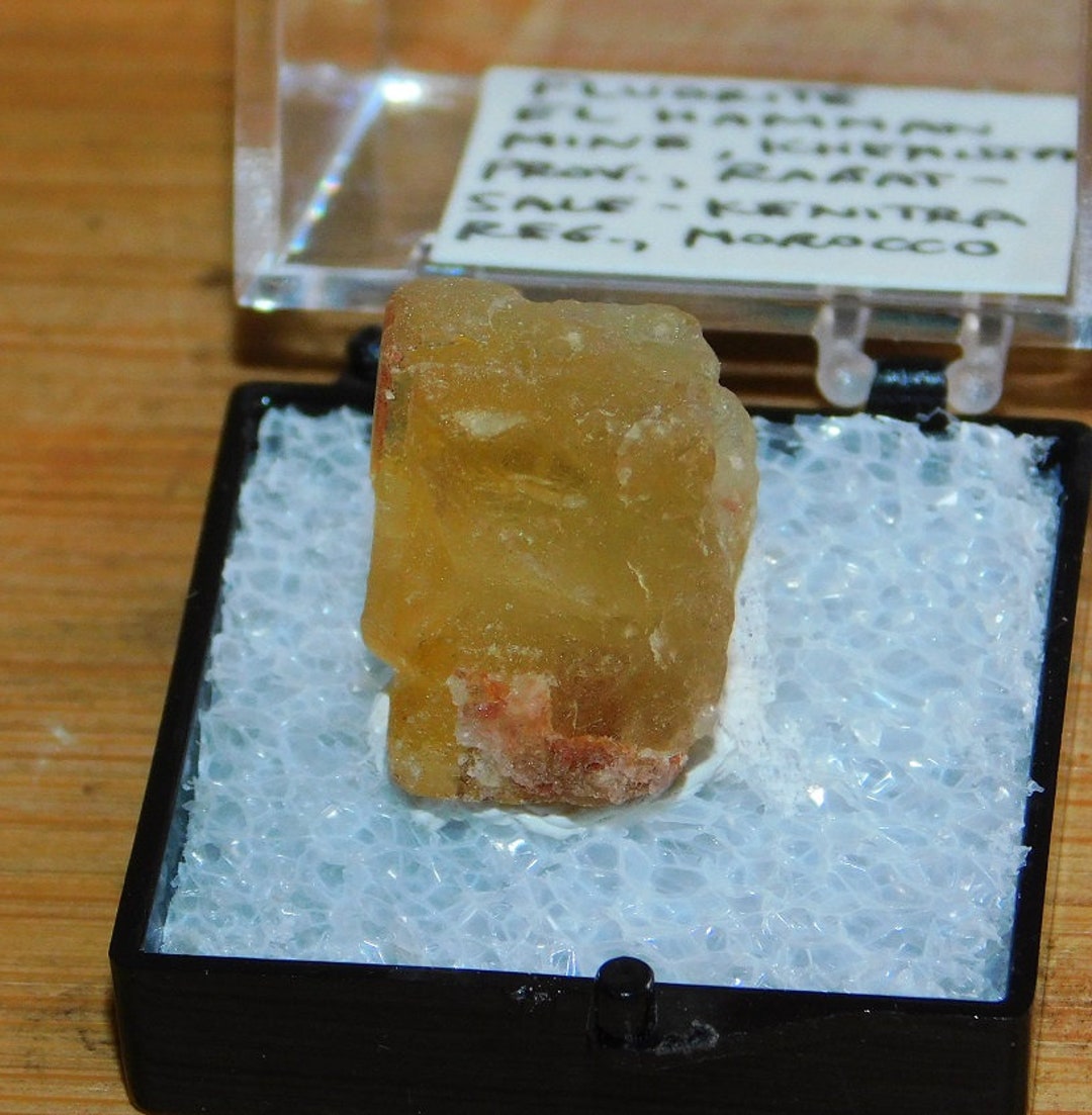 Yellow Fluorite Thumbnail Mineral Specimen - Etsy