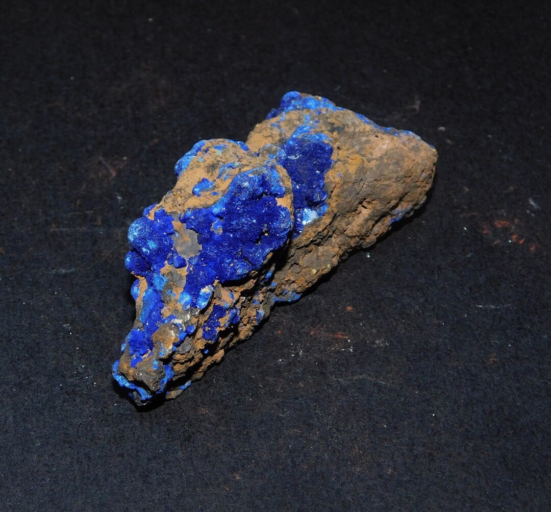 Crystallized Azurite on Matrix Mineral Specimen - Etsy