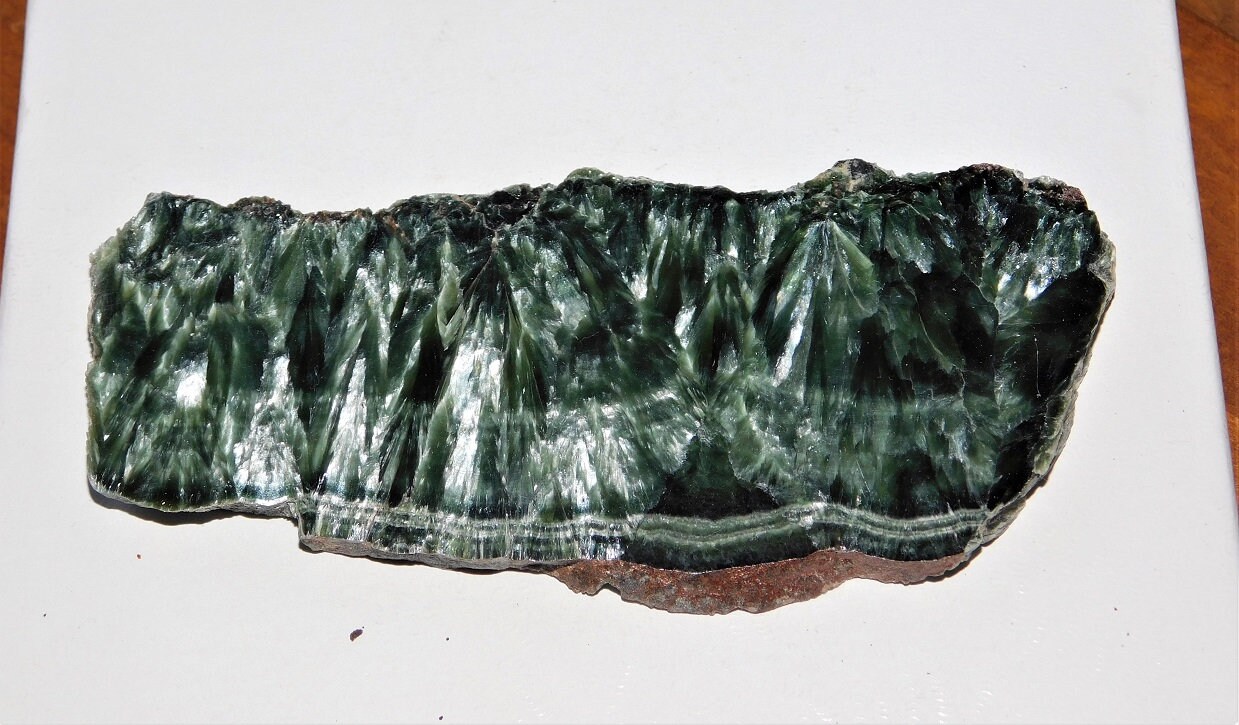 Seraphinite Polished Slab Mineral Specimen - Etsy