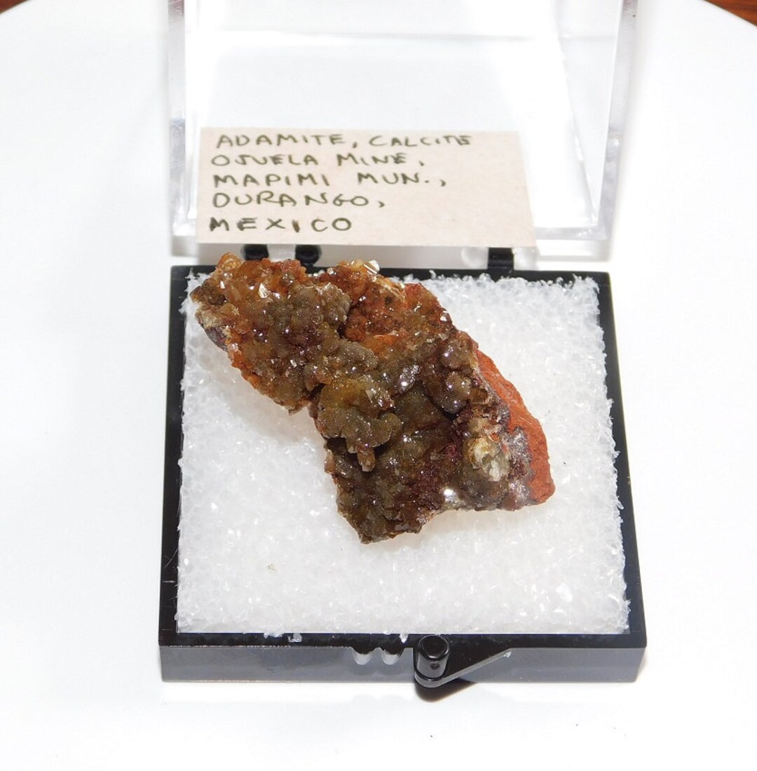 Adamite and Calcite Crystals Mineral Specimen - Etsy