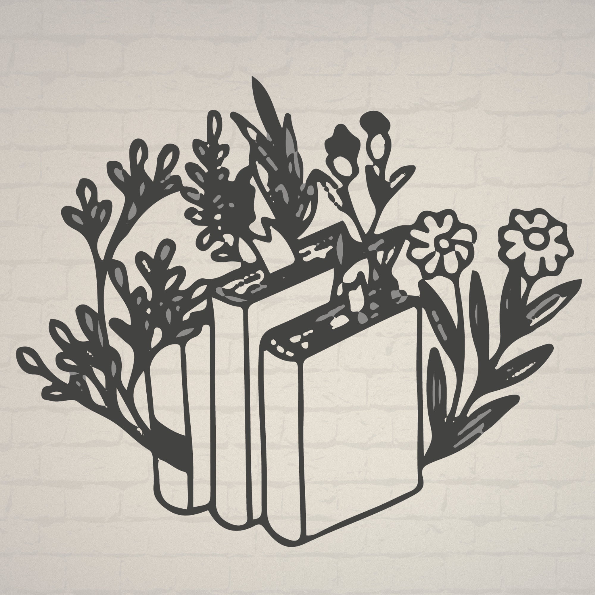 Floral Books Svg, Reading Book SVG Bundle for Cricut, Book Lovers SVG ...