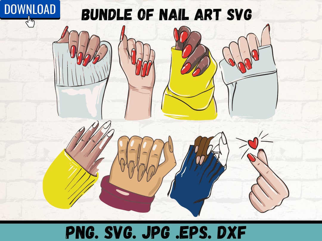 Nail Polish Svg, Nail Tech Svg ,nails Svg Bundle, Manicure Svg, Nail ...