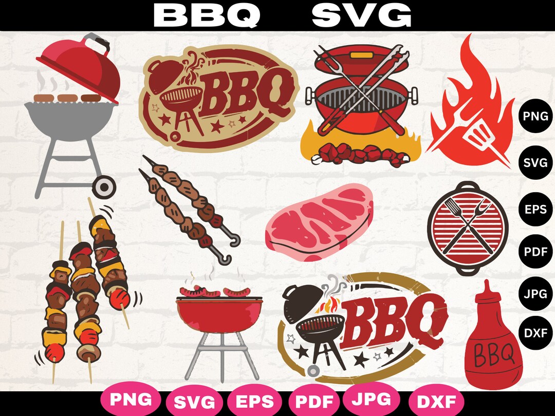 Barbecue SVG, Barbecue Master SVG Bundle, Grill Svg Cut Files Dxf Png ...