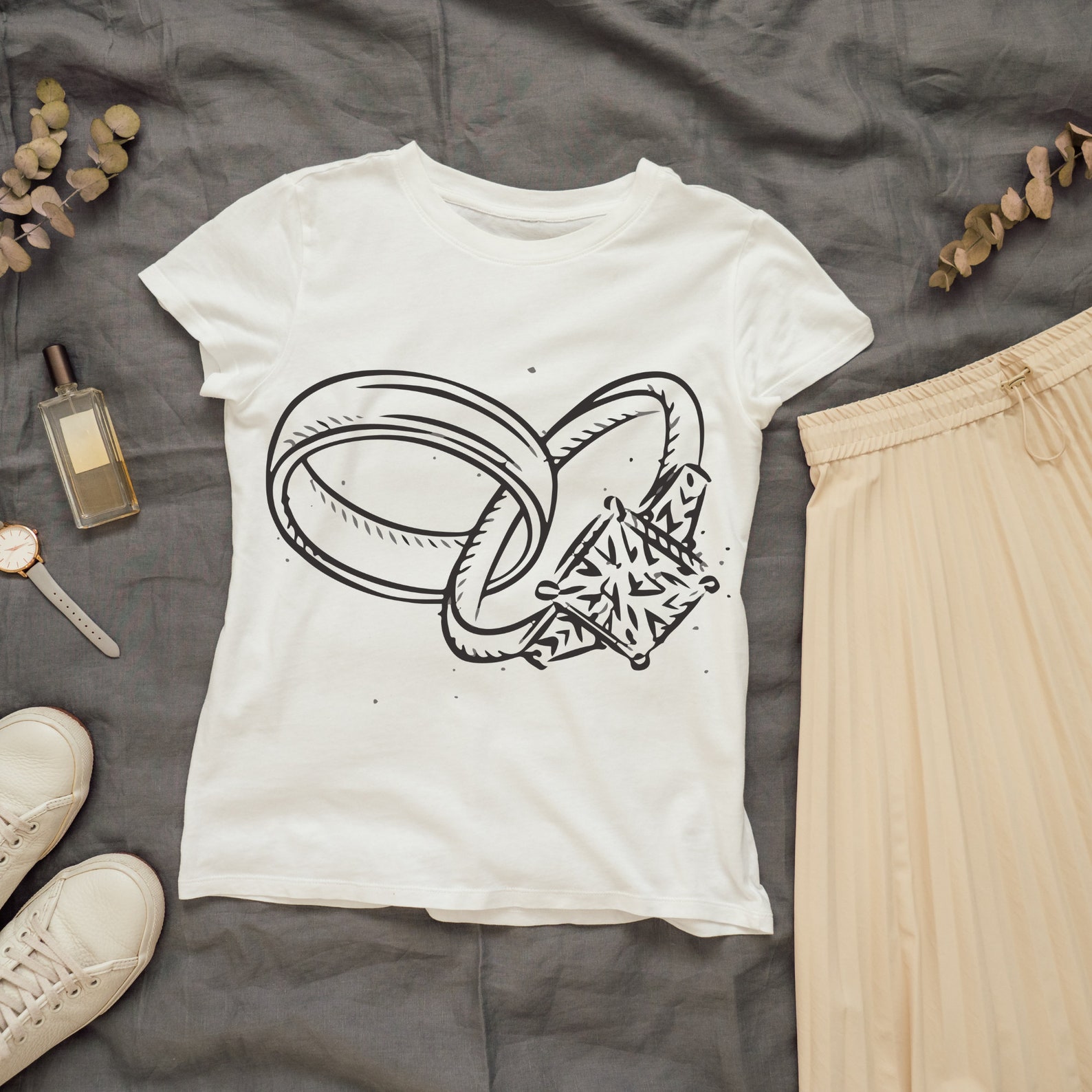 Wedding Ring Svg, Wedding Ring Clipart, Ring Cut Files, Ring Silhouette ...