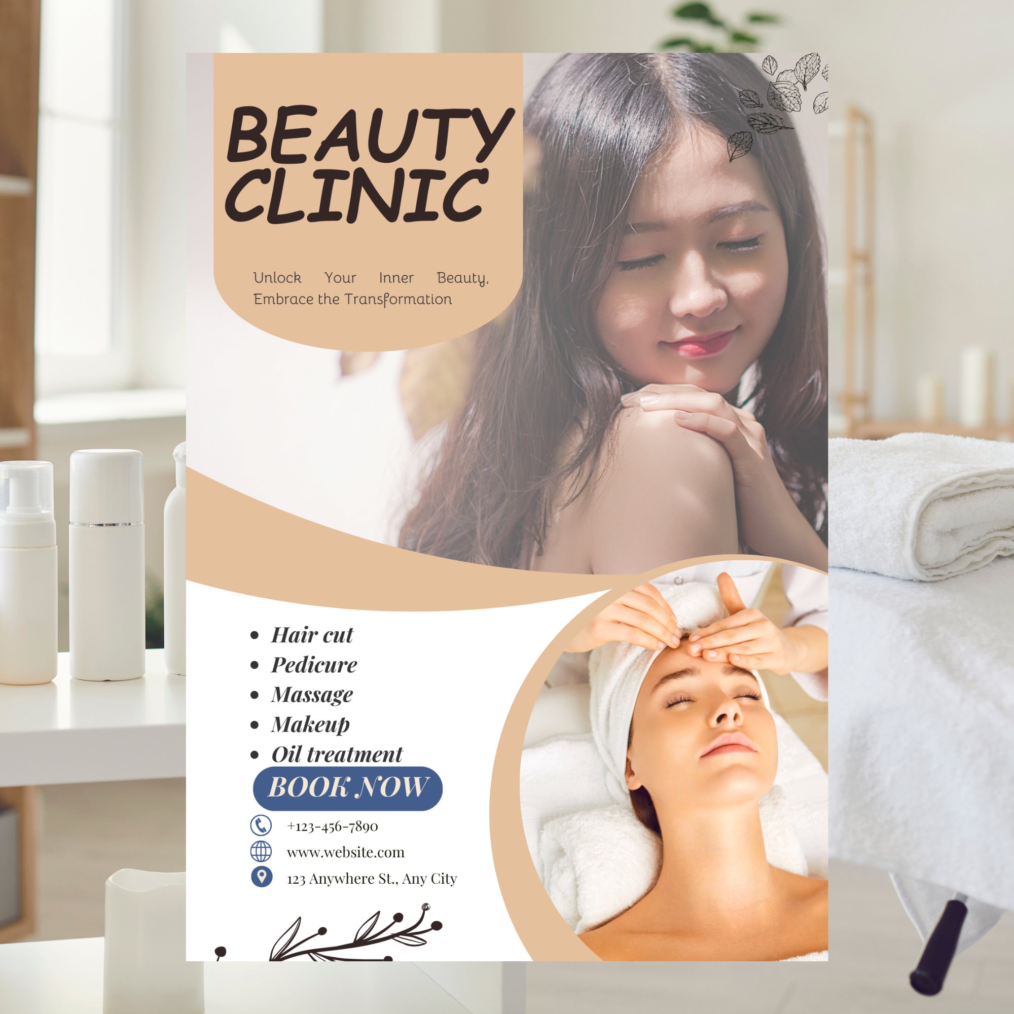 Beauty Flyer Brand Awareness Templates / Lash Tech Salon Flyer ...