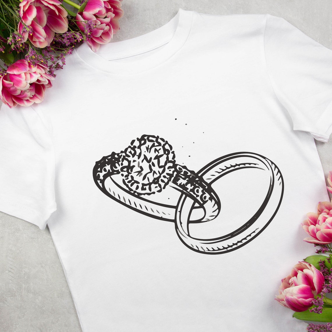 Wedding Ring Svg, Wedding Ring Clipart, Ring Cut Files, Ring Silhouette ...